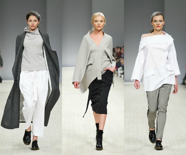 Показ коллекции ANNA BABENKO осень-зима 2013—2014: архитектурность с ...