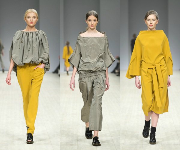 Показ коллекции ANNA BABENKO осень-зима 2013—2014: архитектурность с ...