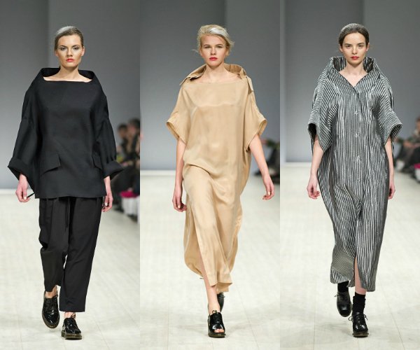 Показ коллекции ANNA BABENKO осень-зима 2013—2014: архитектурность с ...