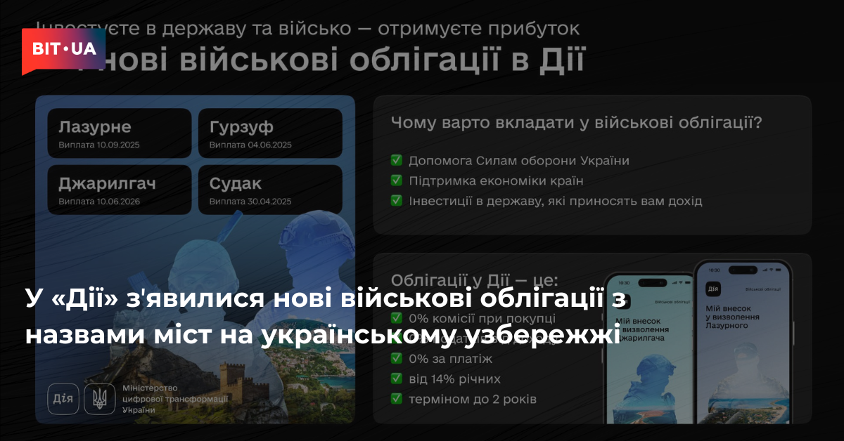 У «Дії» зʼявилися нові військові облігації – bit.ua